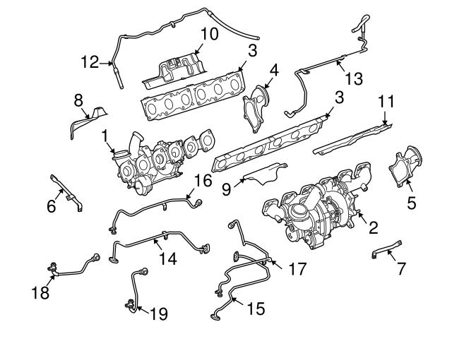 Genuine Mercedes 2751421615 Exhaust Pipe Flange Gasket; Right - Mercedes