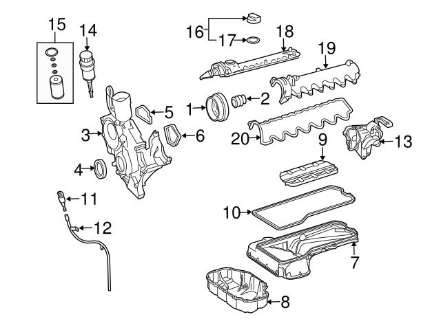 Genuine Mercedes 2751800010 Oil Filter Housing - Mercedes