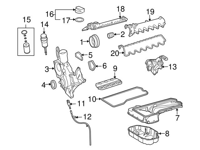Genuine Mercedes 2751800334 Engine Oil Filter / Cooler Bracket - Mercedes