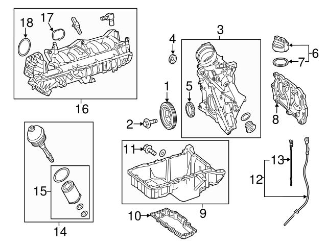 Genuine Mercedes 2760101028 Oil Pan; Lower - Mercedes
