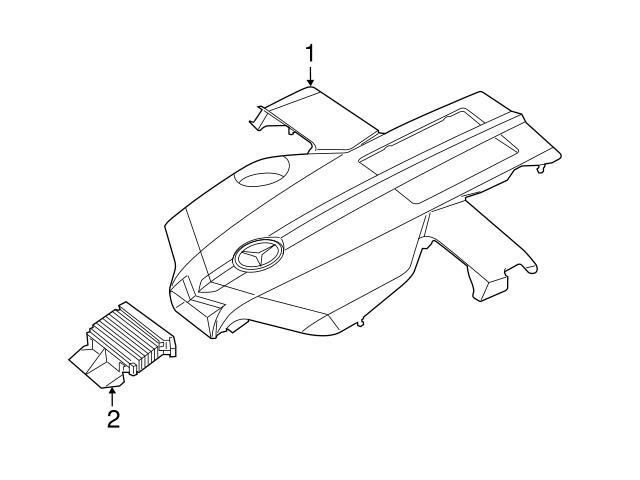 Genuine Mercedes 2760900111 Air Intake Hose; Left - Mercedes