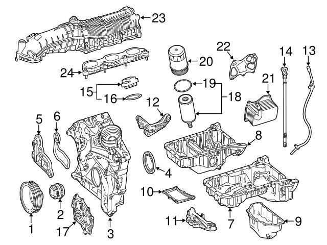 Genuine Mercedes 2760900500 Intake Manifold; Left - Mercedes | 2760900344