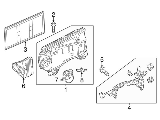 Genuine Mercedes 2760901201 Air Filter Housing - Mercedes