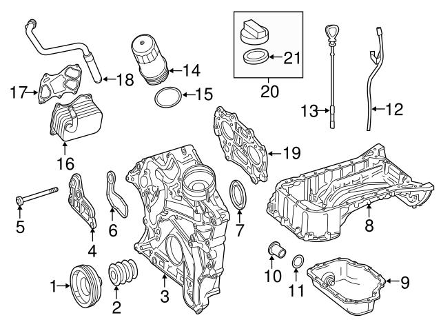 Genuine Mercedes 2761840080 Timing Cover Gasket - Mercedes | A2761840080