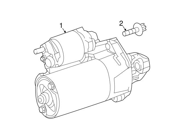 Genuine Mercedes 276906440080 Starter - Mercedes | 2769064400