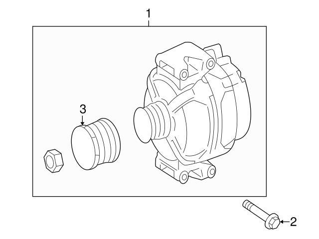 Genuine Mercedes 2781500060 Alternator Pulley - Mercedes | 6461550115