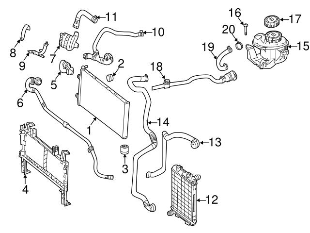 Genuine Mercedes 2782030103 Coolant Hose - Mercedes | 1572030002