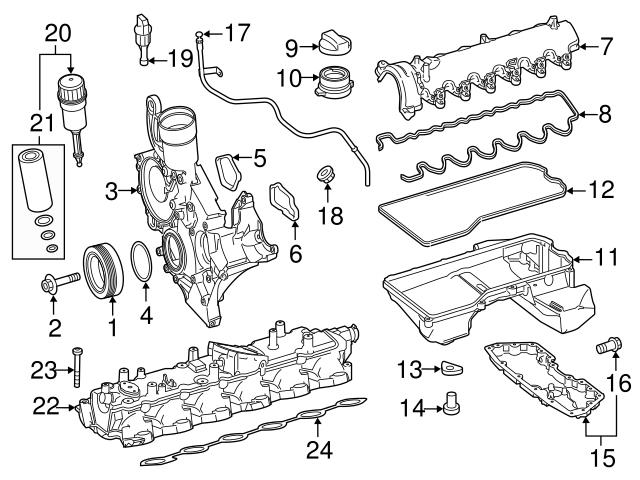 Genuine Mercedes 2790100028 Oil Pan; Lower - Mercedes