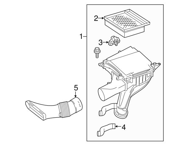 Genuine Mercedes 2790900182 Air Intake Hose; Right - Mercedes
