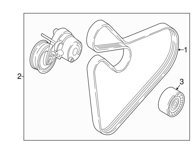 Genuine Smart 2819931696 Serpentine Belt - Smart