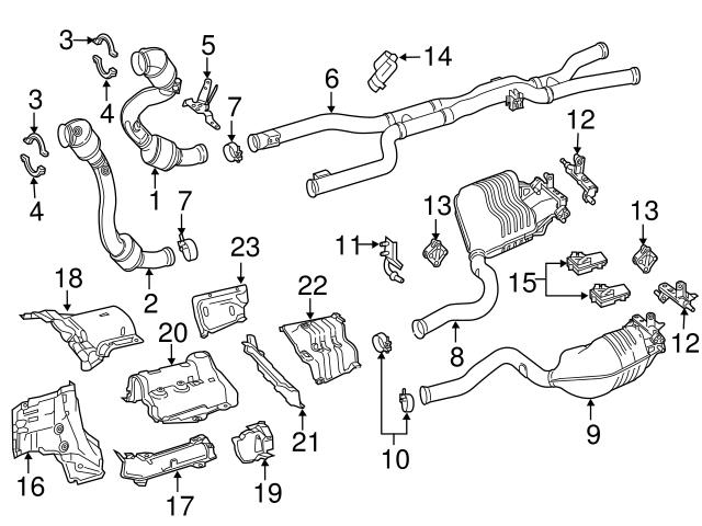 Genuine Mercedes 2909063900 Exhaust Back Pressure Regulator; Front ...