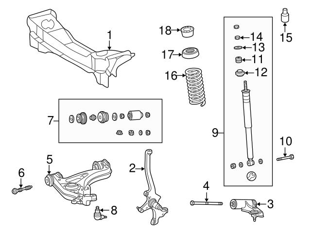Genuine Mercedes 304017010051 Shock Absorber Bolt; Left, Right ...