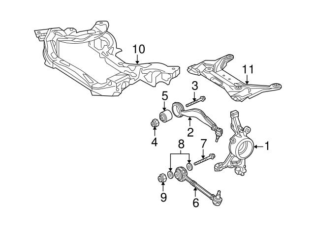 Genuine Mercedes 308765014008 Control Arm Bolt; Left, Right, Lower ...