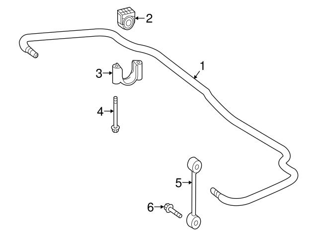Genuine Mercedes 4473260481 Stabilizer/Sway Bar Bushing - Mercedes