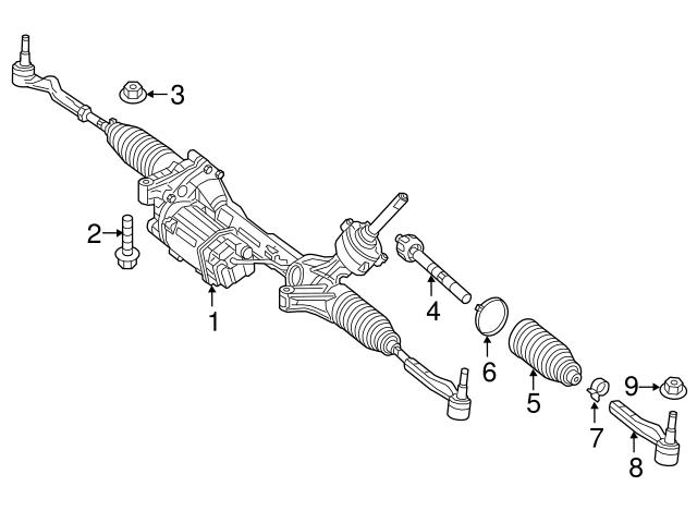 Genuine Mercedes 4474600055 Tie Rod End; Left, Right - Mercedes ...