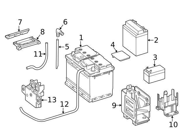 Genuine Mercedes 4475401755 Battery Cable Harness - Mercedes ...