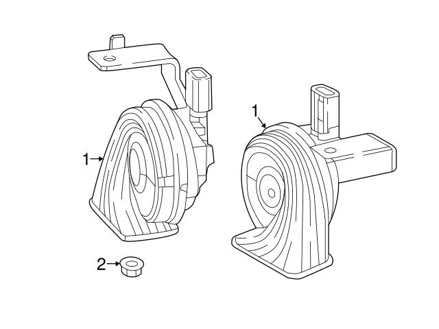 Genuine Mercedes 4475408682 Horn - Mercedes | 4475400076 4475405242 ...