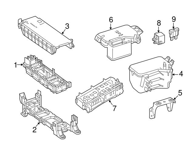 Genuine Mercedes 4475450069 Fuse and Relay Center Base - Mercedes