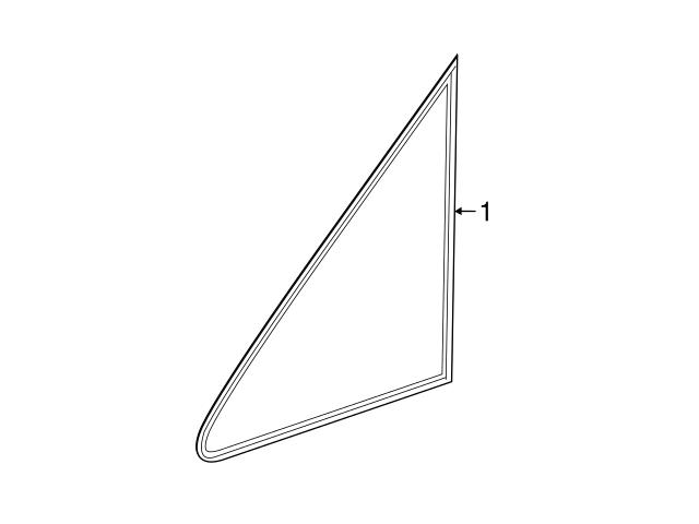 Genuine Mercedes 4476730405 Vent Window Assembly; Right - Mercedes