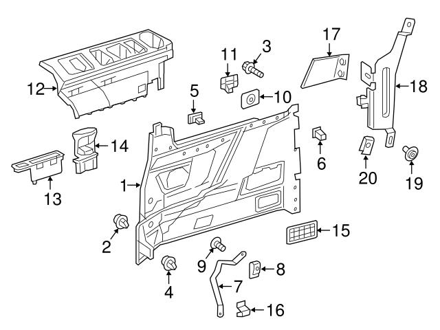 Genuine Mercedes 44769273009051 Dashboard Air Vent; Right Lower - Mercedes