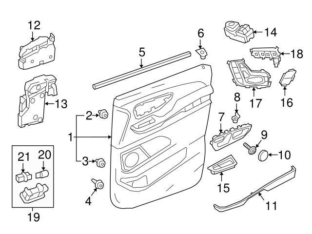 Genuine Mercedes 4477271578 Interior Door Handle Clip; Right - Mercedes