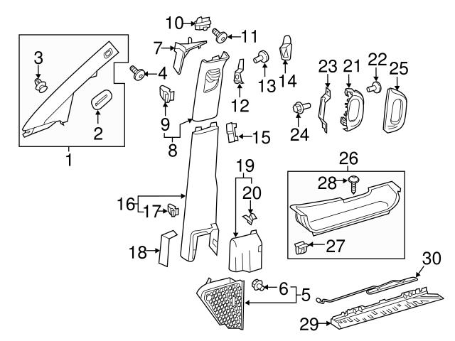 Genuine Mercedes 4477303006 Door Sill Plate; Center Right - Mercedes