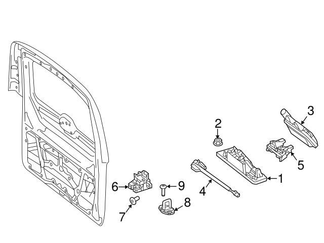 Genuine Mercedes 4477401900 Liftgate Lock Actuator; Rear - Mercedes