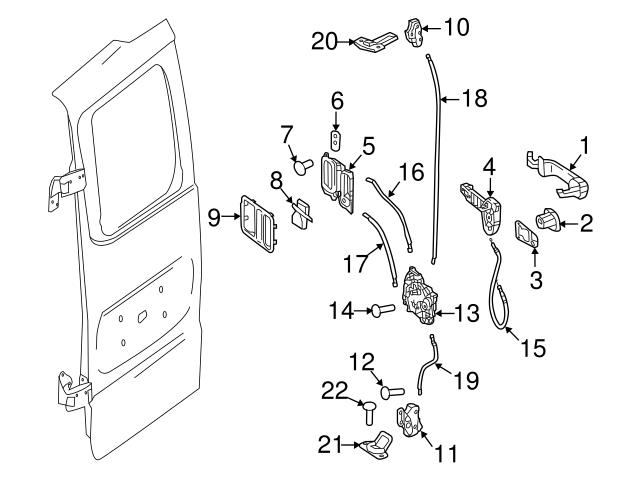 Genuine Mercedes 4477660397 Exterior Door Handle Gasket; Left, Right ...
