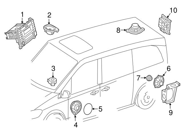 Genuine Mercedes 20590570119051 Power Window Switch; Front Left ...