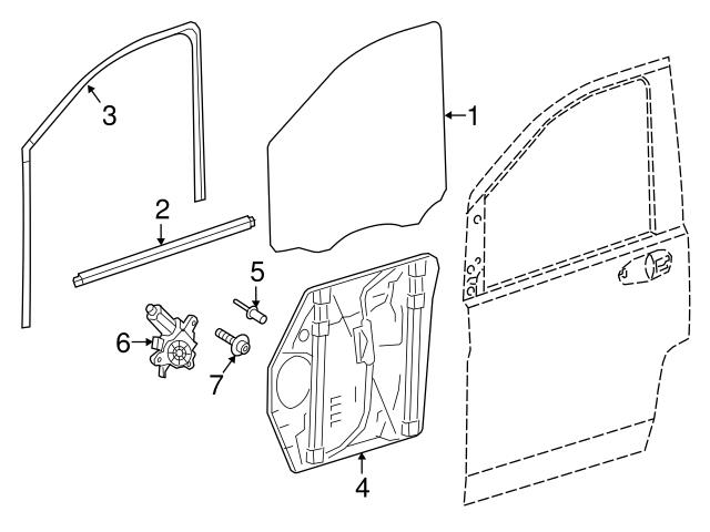 Genuine Mercedes 447906350064 Power Window Motor; Front Left - Mercedes ...
