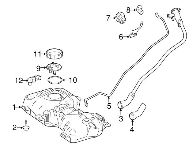 Genuine Smart 4514700020 Fuel Tank Filler Neck - Smart