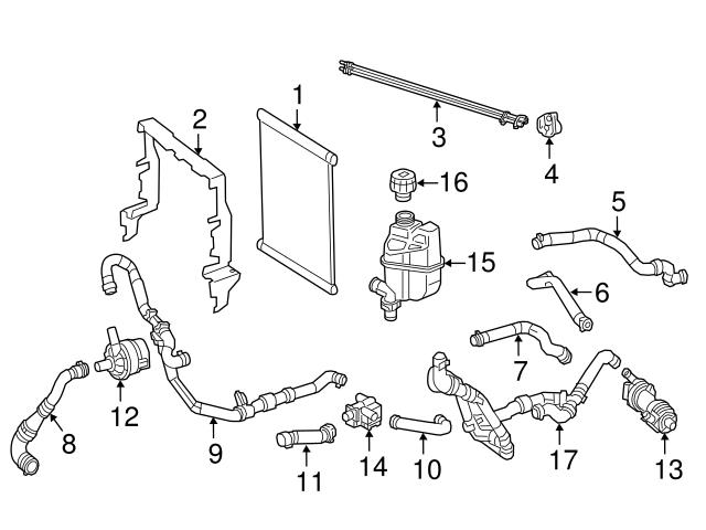 Genuine Smart 4515011782 Radiator Coolant Hose - Smart