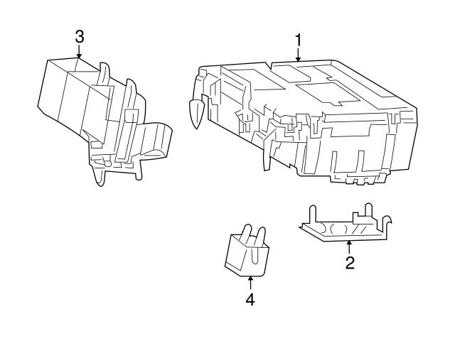 Genuine Smart 4515450040 Fuse Holder Bracket - Smart