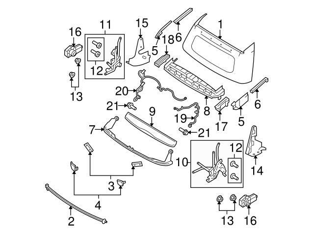 Genuine Smart 4517760141 Convertible Top Latch; Left Upper - Smart
