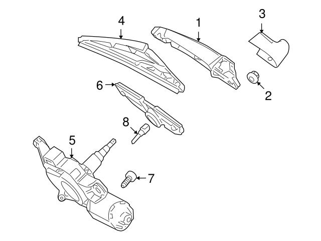 Genuine Smart 4518200145 Wiper Blade Assembly - Smart | 4518240126