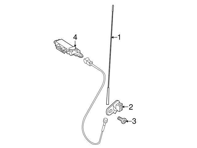 Genuine Smart 4518200675 Radio Antenna Base - Smart | 4518200375 ...