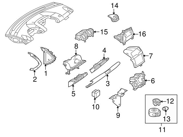 Genuine Smart 4518300254C63U Dashboard Air Vent - Smart | 4518300254C62U
