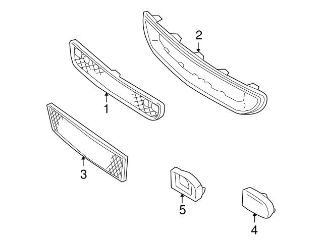 Genuine Smart 4518880015C22A Grille Molding - Smart