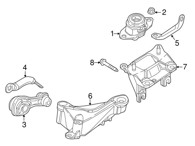 Genuine Smart 4532400200 Engine Mount Support; Left, Right - Smart