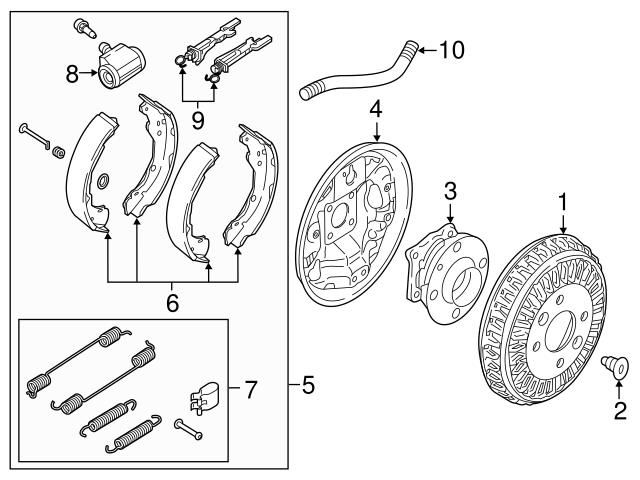 Genuine Smart 4534200018 Wheel Cylinder; Right - Smart