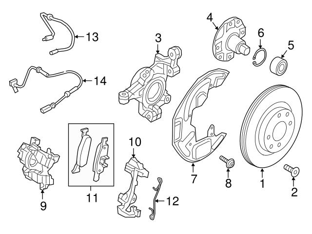 Genuine Smart 4534200100 Disc Brake Rotor Set; Front; Pair - Smart ...