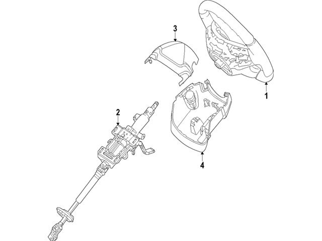 Genuine Smart 4534600103 Steering Wheel - Smart