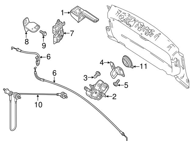 Genuine Smart 4537400000 Liftgate Latch; Right - Smart