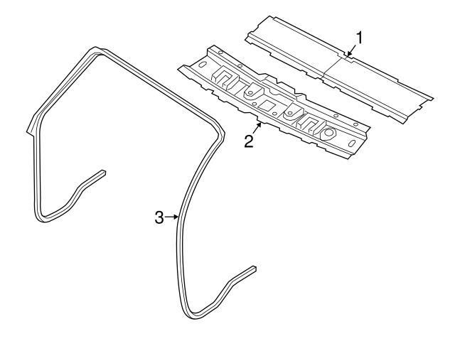 Genuine Smart 4537710098 Convertible Top Seal - Smart