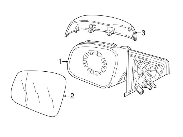 Genuine Smart 4538116600 Door Mirror; Right - Smart | 4538108700
