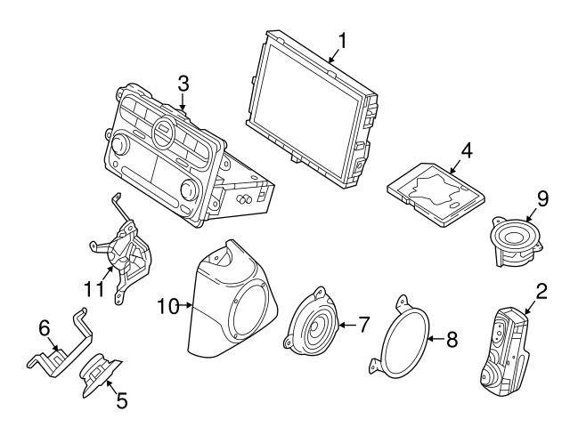 Genuine Smart 4538270960 Speaker; Left, Right - Smart