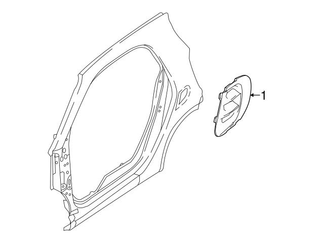Genuine Smart 4538880823 Grille Molding - Smart
