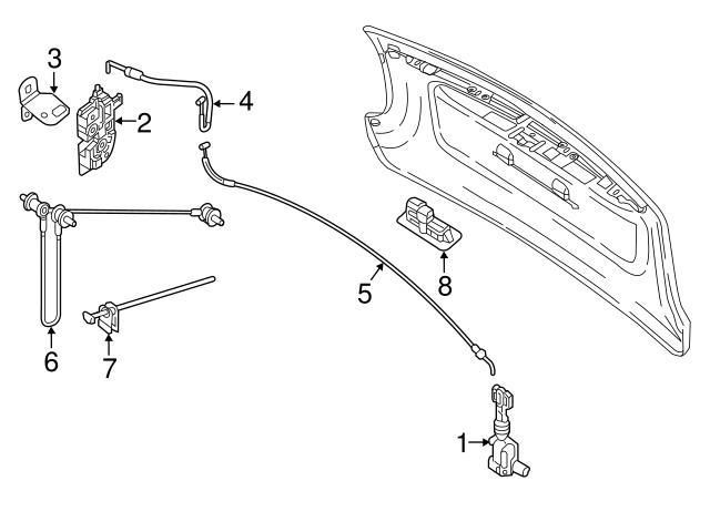 Genuine Smart 4539050501 Trunk Lid Release Switch - Smart