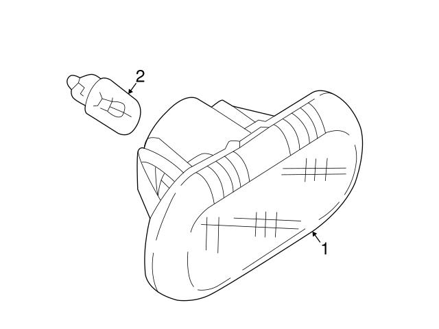 Genuine Smart 4539063800 Turn Signal Light Assembly; Left, Right - Smart