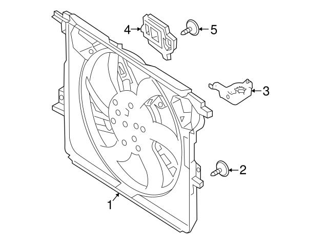 Genuine Smart 4539065400 Engine Cooling Fan Assembly - Smart